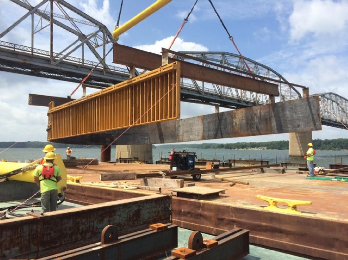 Construction of the Kentucky Lake 68/80 Bridge