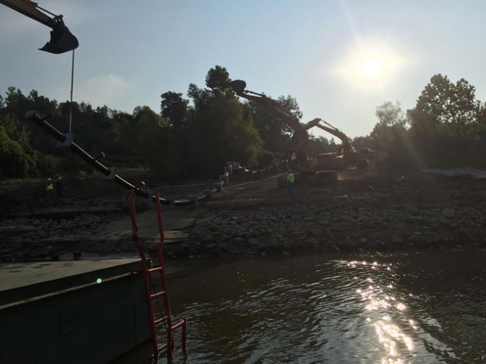 Outfall Diffuser Installation at an Industrial Facility on the ...